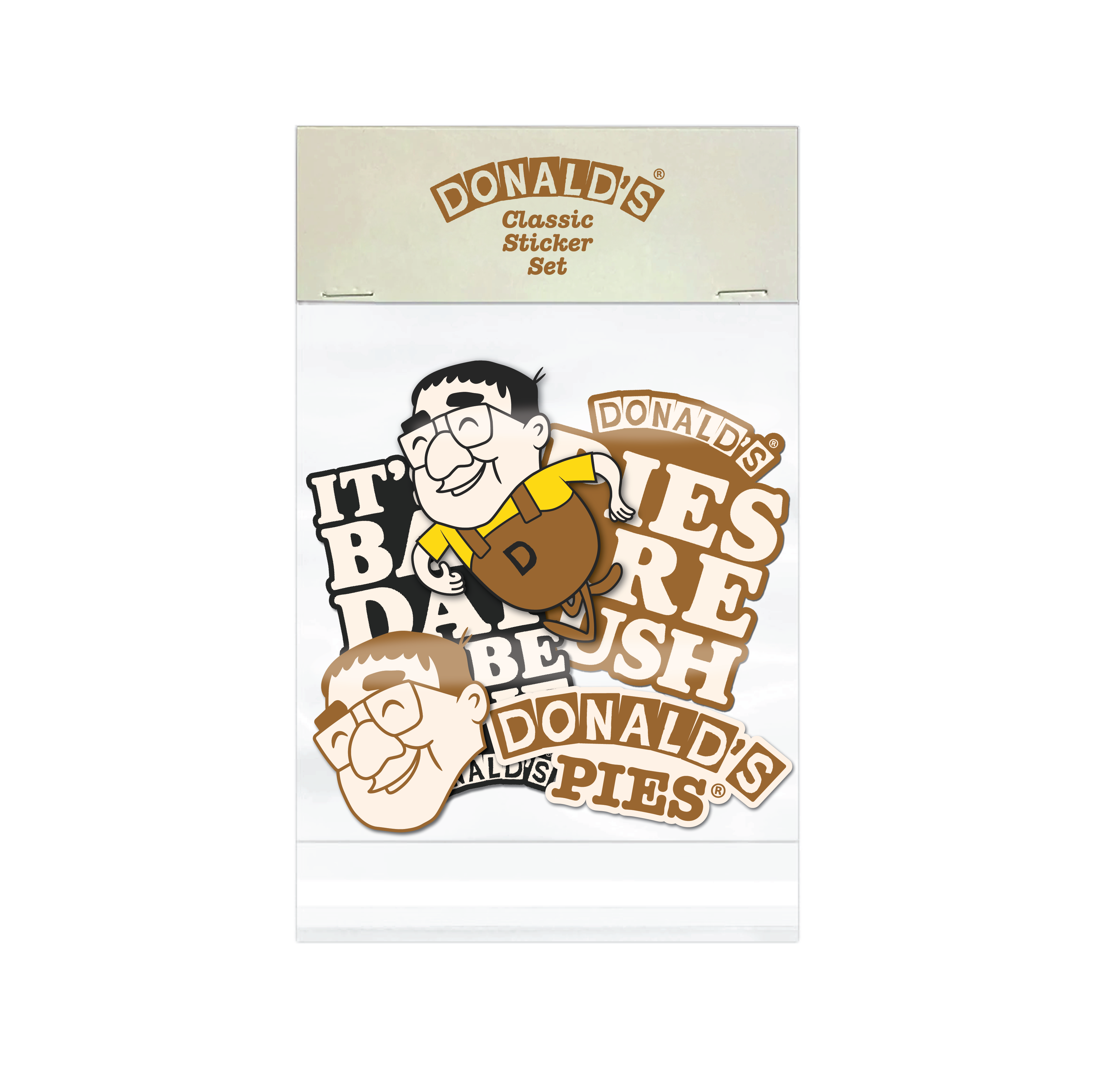 Classic Sticker Set – Donalds Pies